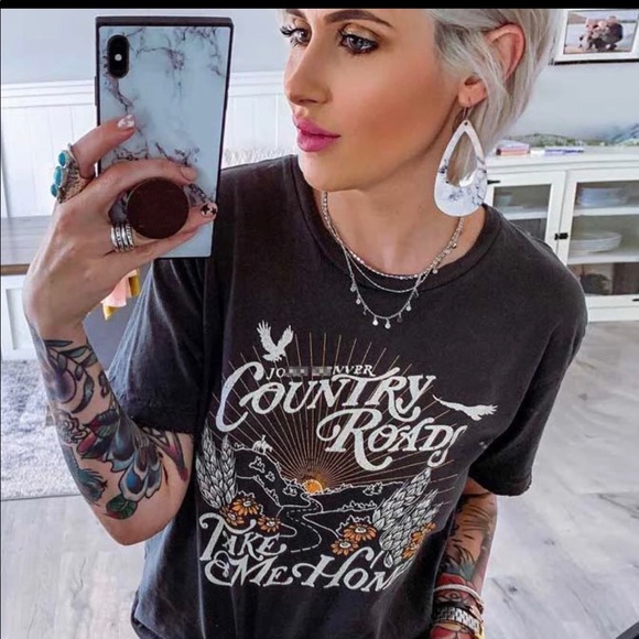 Private Label Tops Country Roads Graphic Vintage Tee Poshmark